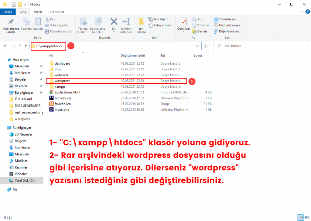 Xampp ile Bilgisayarınıza Worpdress Kurulumu (Localhost) - Kasım Mert ...